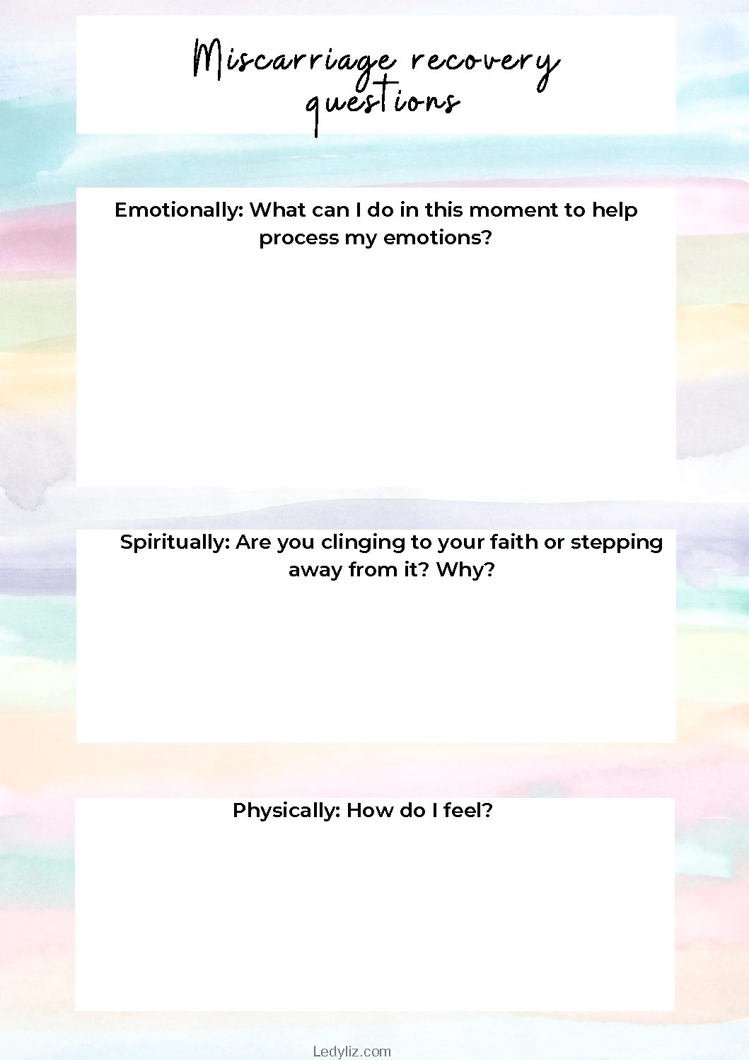 Click here for printable - Ledyliz